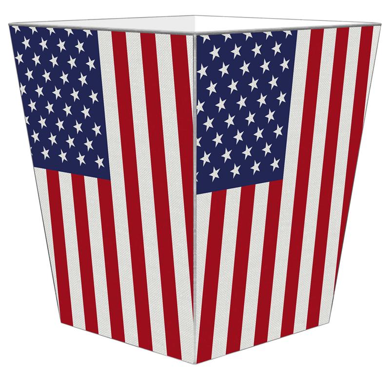 WB2718 - American Flag Wastepaper Basket – Marye_Kelley