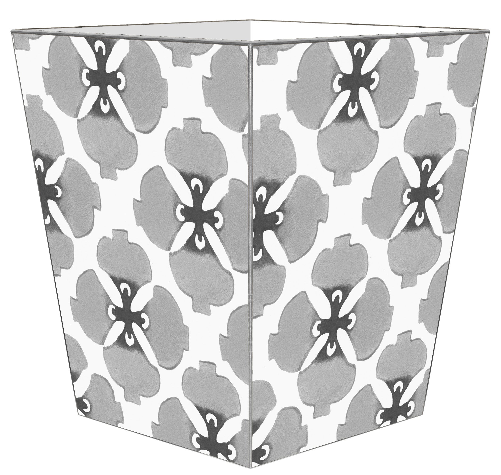 WB9037-Allison Grey Wastepaper Basket – Marye_Kelley