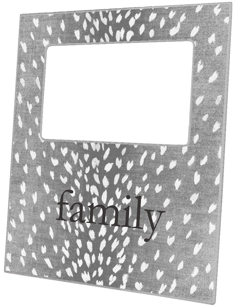 F8977- Grey Antelope Picture Frame "Family" – Marye_Kelley