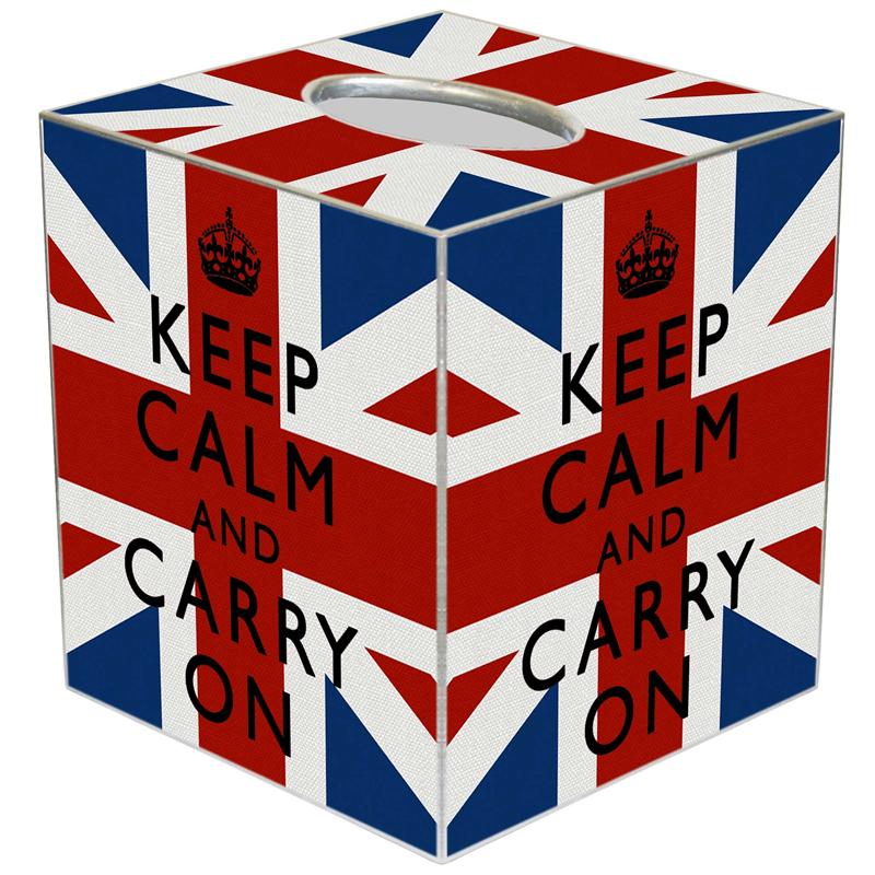 TB2875 - Keep Calm Union Jack Tissue Box Cover – Marye_Kelley